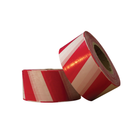 Barrier Tape - Red/White - 70mm x 500m | BS Fixings