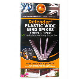 Plastic Wide Bird Spike 3 Metre Pack | BS Fixings
