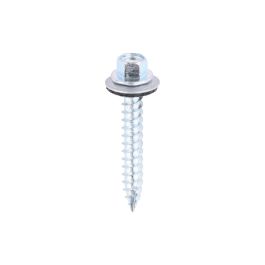 Hex Head Zinc Screws for Metal to Timber with EPDM Washer and Slash ...